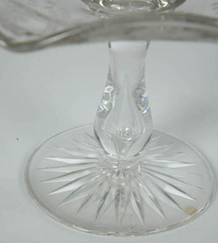 Cut Glass; Pitkin & Brooks, Compote, Intaglio, 7 inch.