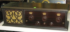 Radio; Freshman, Masterpiece, Battery Table Radio, Side Speaker.