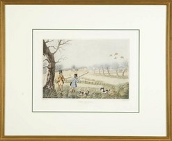 Havell, Robert Jr; Etching & Aquatint, Snipe Shooting Near Uxbridge, 14 ...