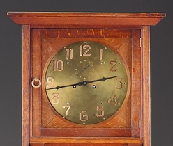 Tall Case Clock; New York, Arts & Crafts, Stickley (Gustav), Oak ...