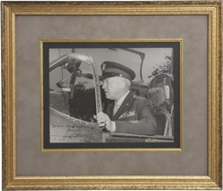 Signed Photograph; Patton (George S), Inscribed, Portrait of General ...