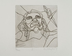 Hayter, Stanley William; Intaglio Print (9), signed, Death of Hektor ...