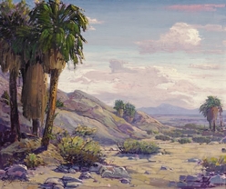 Sayre, Fred Grayson; Oil on Canvas Landscape Painting, signed, Desert ...