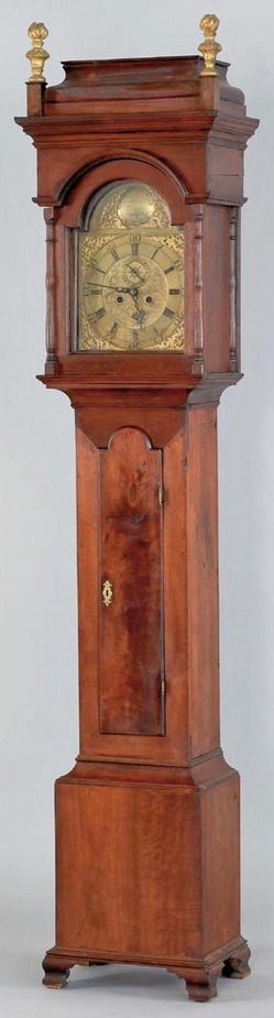 Tall Case Clock; Pennsylvania, Queen Anne, Godshalk (Jacob), Walnut ...