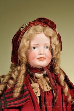 Simon & Halbig Doll; Character Child #151, Blue Painted Eyes, Open ...