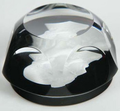 Paperweight; Baccarat Glass, Sulphide, Cameo, Napoleon Bonaparte ...