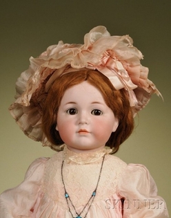 Simon & Halbig Doll; K*R Character Child #117, Brown Sleep Eyes, Closed ...