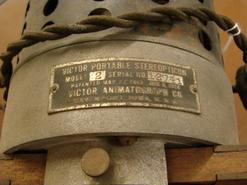 Projector; Victor Animatograph, Victor Portable Stereopticon, Model 2.