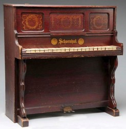Musical Toy; Schoenhut, Piano, Upright, 22 Keys, 24 inch.