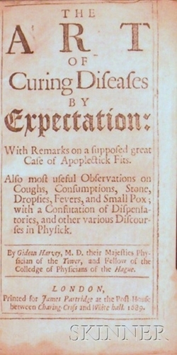 Medical; Harvey (Gideon), The Art of Curing Diseases by Expectation ...