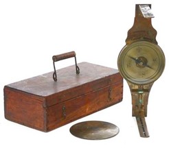 Compass; Foster (James Jr), Surveyor's, Brass, Case, 14 inch.