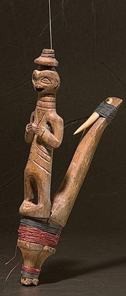 Fishing; Tlingit, Halibut Hook, Carved Male with Potlatch Hat, Ivory ...