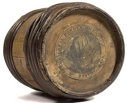 Powder Keg; Oriental Powder Mills, Falcon Sporting Powder, Wood Barrel ...