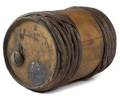 Powder Keg; Oriental Powder Mills, Falcon Sporting Powder, Wood Barrel ...