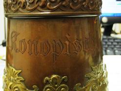 Tankard; Archduke Ferdinand, Konopischt Castle, Copper, Eagle Mount, 10 ...