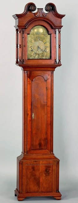 Tall Case Clock; Pennsylvania, Chippendale, Rittenhouse (David), Walnut ...