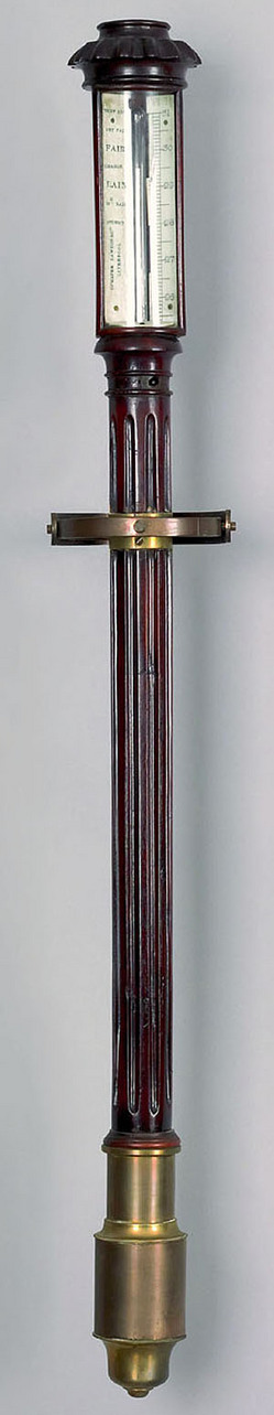Barometer; Stick, Bywater Dawson (Liverpool), Mahogany, Gimbal Mount, 3 ft.