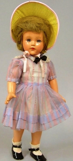 Composition Doll; Effanbee, Little Lady, Gray Sleep Eyes, Closed Mouth ...