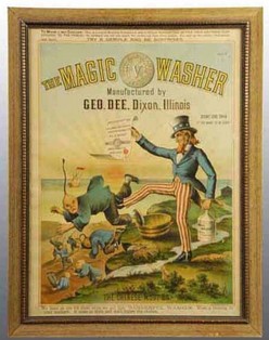 Advertising-Household; Magic Washer Soap, Print, Uncle Sam, Chinese ...