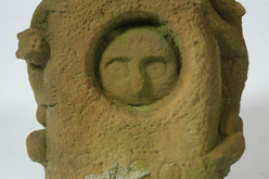 Folk Carving; Reed (Ernest 'Popeye'), Indian Bust, Sandstone, signed ...