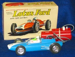 Toy Car; Marx, Lotus Ford Race Car, Plastic, Battery Operated, Original ...