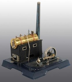 Steam Powered; Marklin, Engine, Horizontal, No 4097 5, Platform Flywheel.