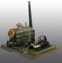 Steam Powered; Marklin, Engine, Horizontal, No 4146 9, Flywheel & Dynamo.