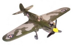 Toy Airplane; Cox, Flying Tiger P40 Model Airplane, Gas Engine.