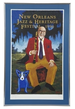 Rodrigue, George; Poster, 1996 New Orleans Jazz & Heritage Festival ...