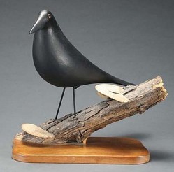 Folk Carving; Perdew (Haddon), Crow, Carved & Painted.