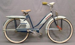 Bicycle; JC Higgins, Color Flow, Female Frame, 1953.