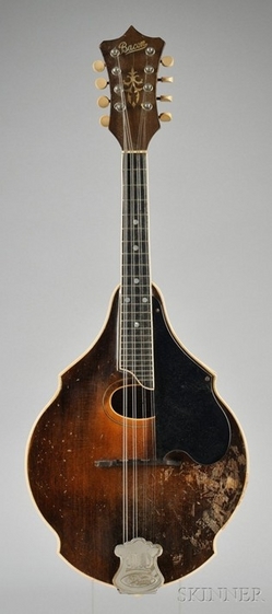 Strings; Mandolin, Bacon, Model Artist, 1921, Case.