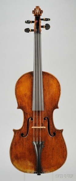 Strings; Violin, Alberti (Ferdinando), ca 1740, Label, 2-Piece Back.