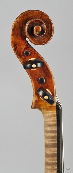 Strings; Violin, Alberti (Ferdinando), ca 1740, Label, 2-Piece Back.