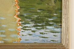 Leith-Ross, Harry; Watercolor Painting, signed, The Yellow Sail, 14 inch.