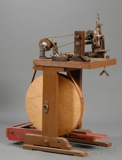 Machinist; Wheel Cutting Engine, Bench Mount, Foot Treadle.