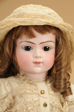 Bisque Doll; Bru Jne Bebe R 15, Brown Paperweight Eyes, Closed Mouth ...