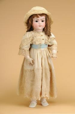 Bisque Doll; Bru Jne Bebe R 15, Brown Paperweight Eyes, Closed Mouth ...