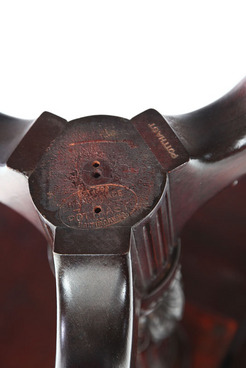 Furniture: Table-Tea; Chippendale Style, Potthast Brothers, Mahogany ...