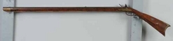 Rifle; Kopp (Andrew), Flintlock, Tiger Maple, Silver Inlay, Patchbox.