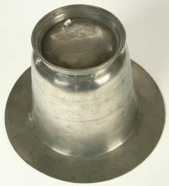 Pewter; American, Commode, Pilgrim Hat, 7 inch.