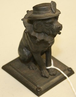 Match Holder; Zimmermann, Figure, Seated Dog, Go to Bed, Hinged Head ...