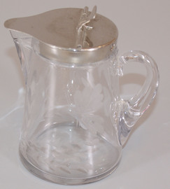 Heisey Glass; Colonial 363, Syrup, Clear, Cutting.