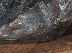 Bronze Sculpture; Schaefer (David), signed, Fighting Elk on Rocky ...