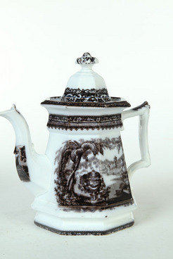 Transferware-Mulberry; Water Pitcher & Teapot, Washington Vase Pattern ...