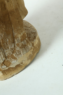 Folk Carving; Reed (Ernest 'Popeye'), signed 1976, Figure of Head with ...