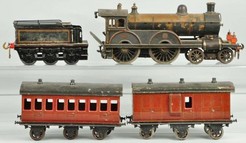 Train Set; Marklin, Pre-War, 3-Gauge, Locomotive 4-4-0, Tender ...