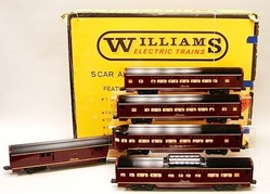Train; Williams, O Gauge 3 Rail, Passenger 5 Car Set, Norfolk & Western ...
