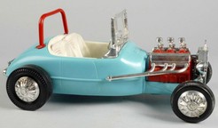 Toy Car; Irwin, Barbie Doll, Ken Hot Rod.