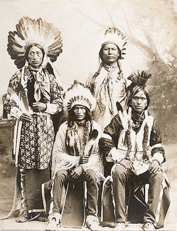 Photograph; Gilbert (Zalmon), Sioux Men, 9 inch.